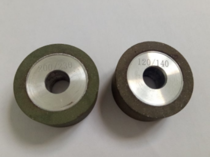 Resin bond diamond grinding wheels for thermal spray coating